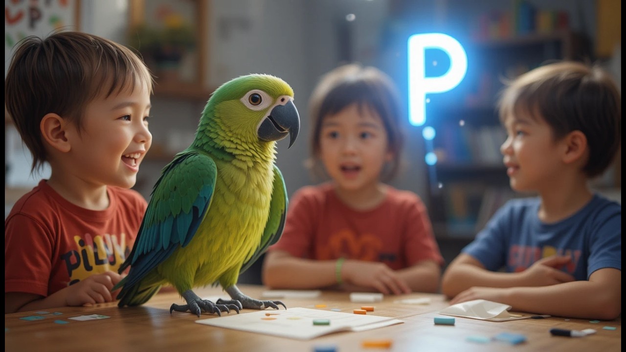 P for Parrot 🦜 | Fun ABC Phonics Song for Kids! 🎶 #AlphabetSong # ...