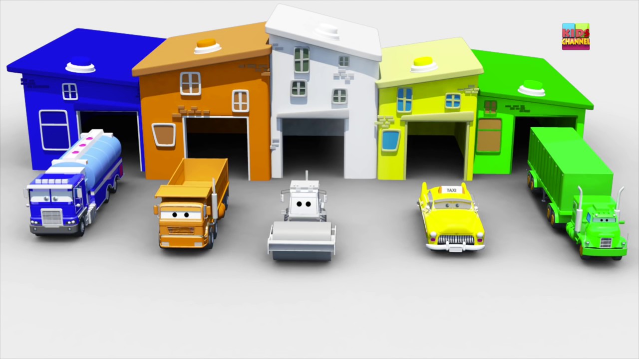Color vehicles | learn colors with 3D street vehicles | cartoon cars ...