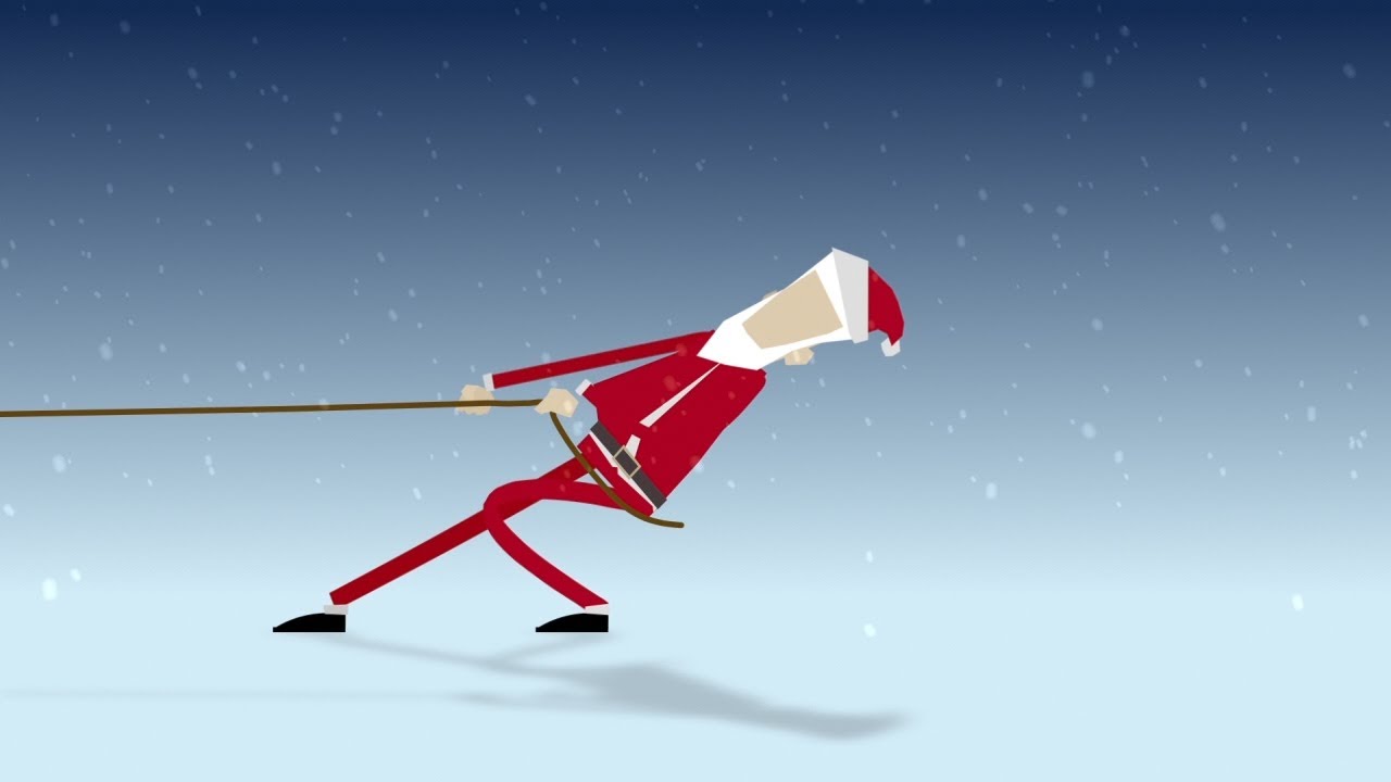 Animated Christmas Card Template - Santa Snaps - YouTube