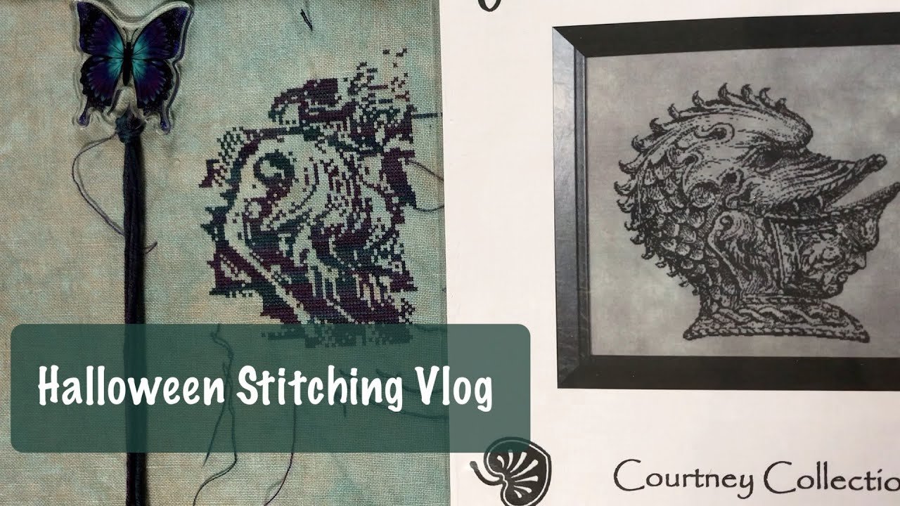 Halloween Stitching Vlog: Knightmare and Autumn Sampler - YouTube