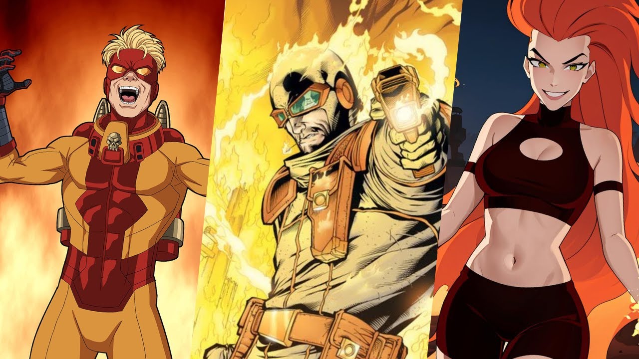 The 10 Fire-Powered Heroes and Villains from Marvel and DC! - YouTube