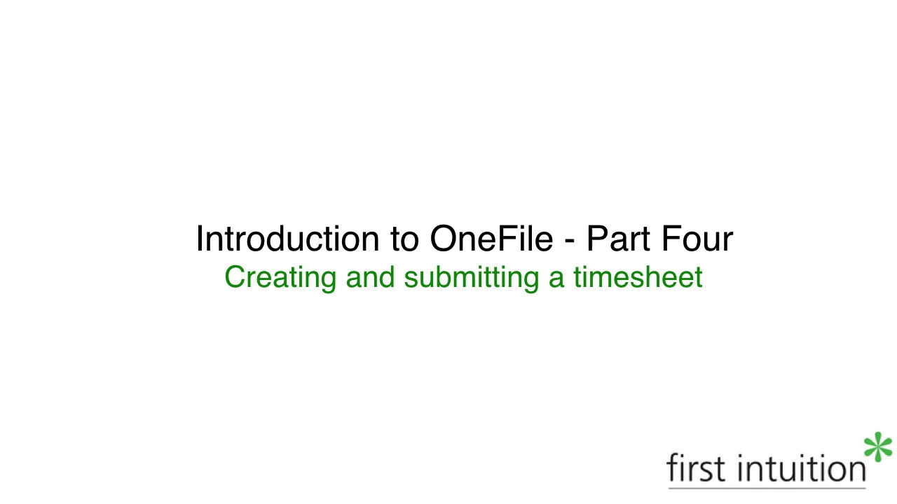 Introduction to OneFile - part four - YouTube