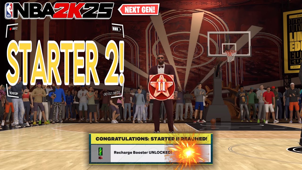 I HIT STARTER 2 REP and UNLOCKED RECHARGE BOOSTER in NBA 2K25 ...