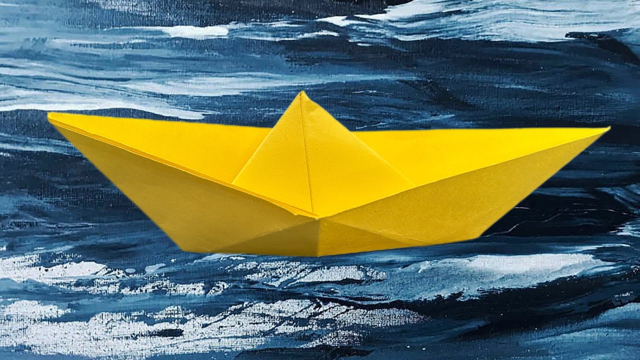 Very Easy Paper Boat | Simple Origami Paper Boat - Easy DIY Craft | How ...