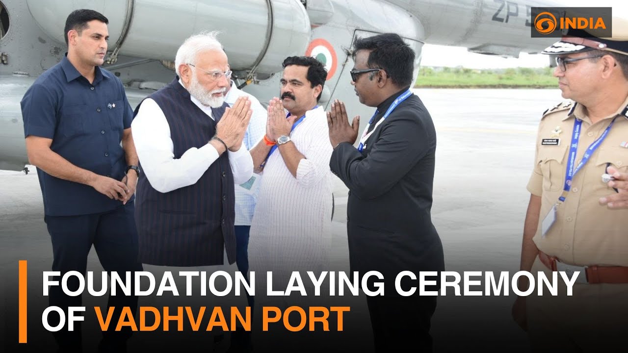 Foundation laying ceremony of Vadhvan Port | DD India - YouTube