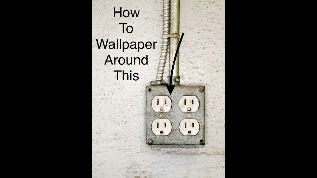How to Cut Wallpaper Around an Outer Mount Electric Box - Spencer ...