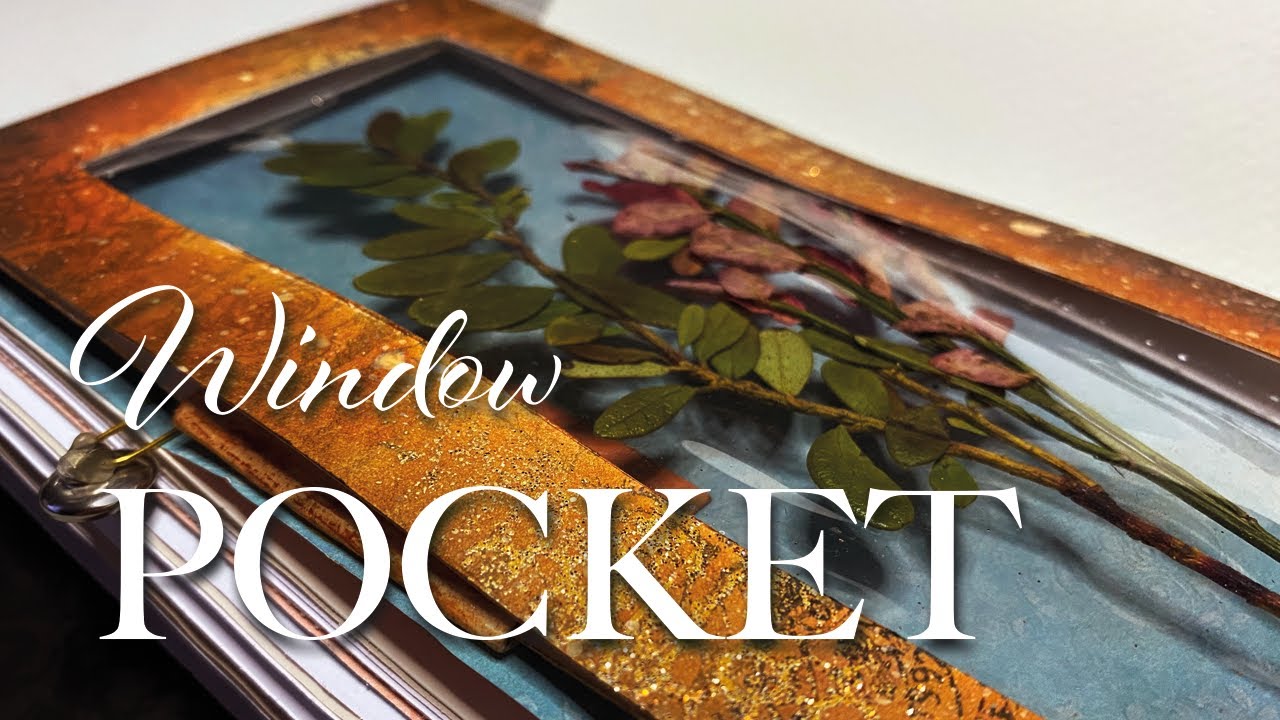 Window pocket for a journal, tutorial 🤎🌿 - YouTube