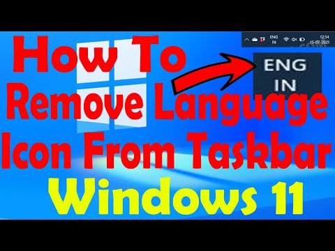 How To Remove Language Icon From Taskbar on Windows 11