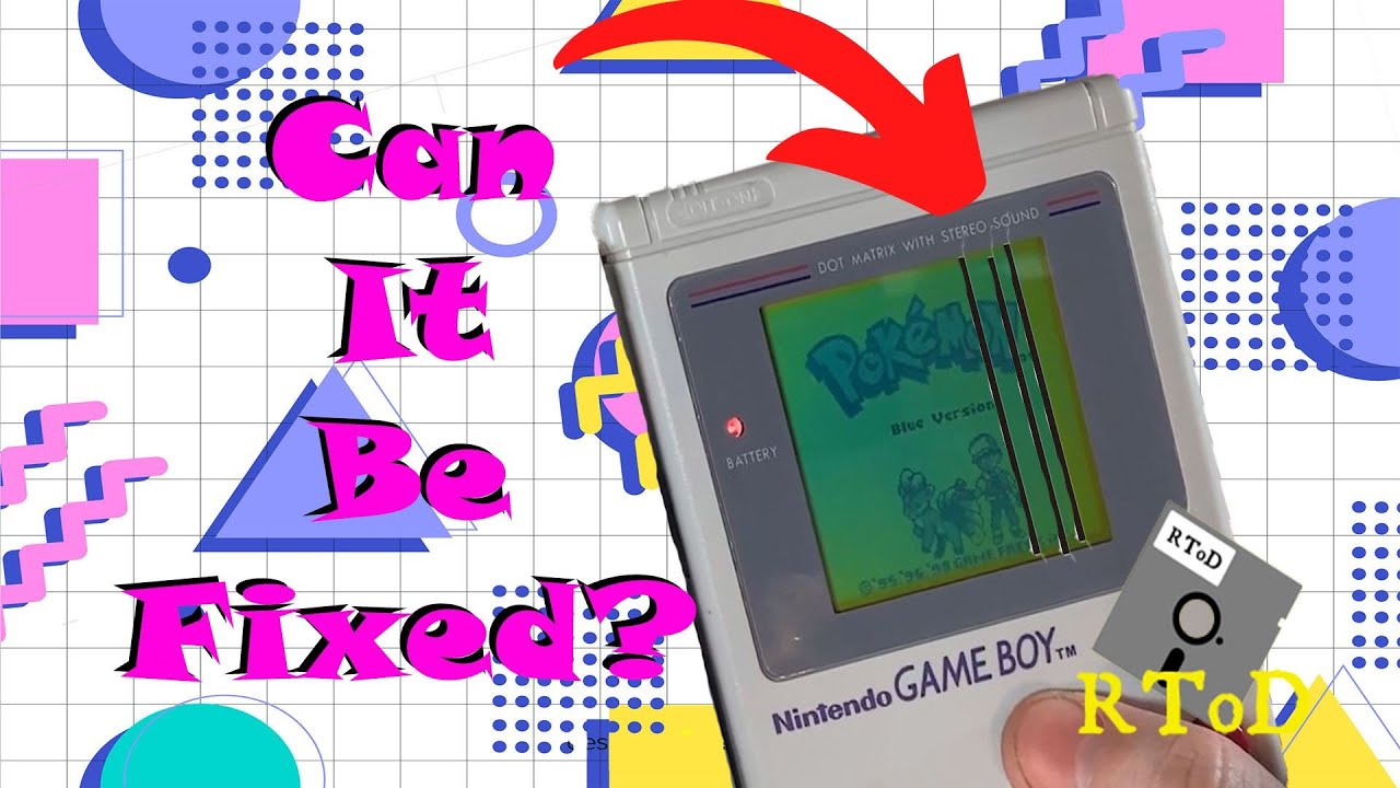 EASY FIX! - Fix Vertical or dead Lines on an Original Game Boy Screen ...