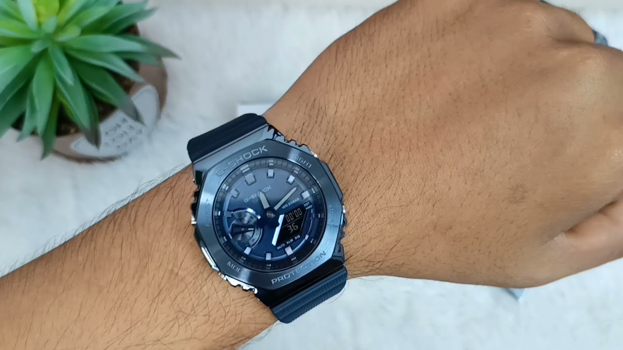 Casio G-Shock Blue Dial Blue Resin - YouTube