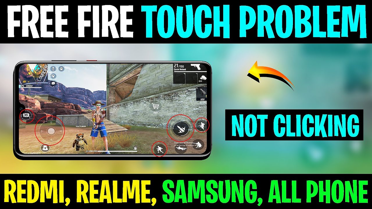 How to fix Touching issue in free fire | Free fire display screen touch and auto touch problem ...