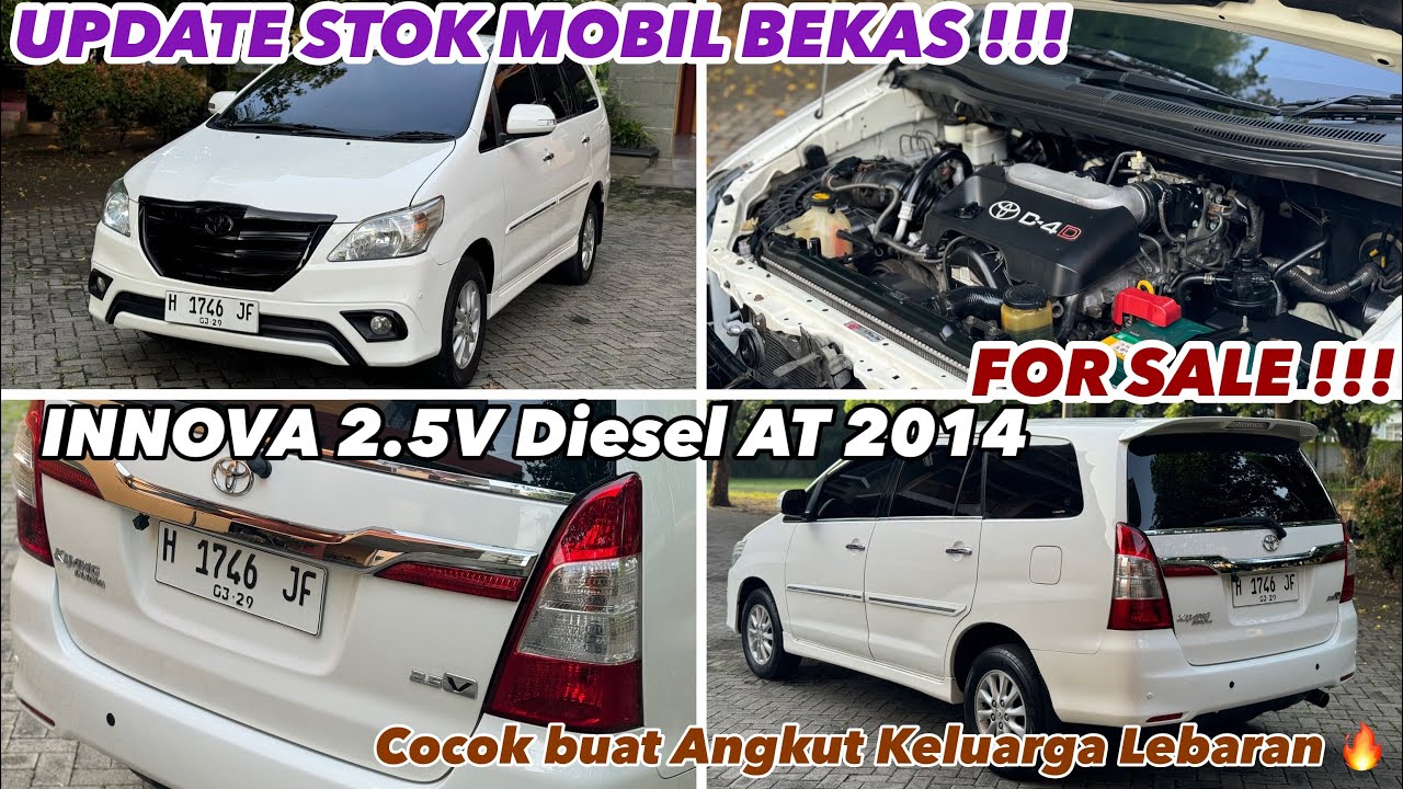 DIESEL LANGKA IRIT MESIN BADAK 🔥 FOR SALE : INNOVA 2014 2.5V Diesel AT ...