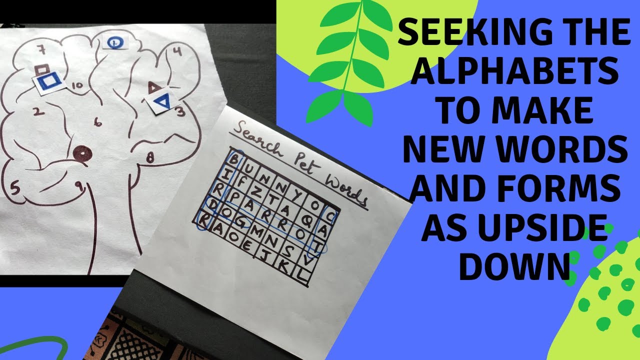 Seeking The Alphabets To Make Words And Play With Forms Upside Down ...