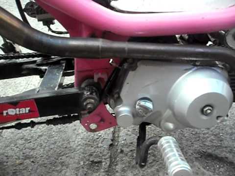 my yamaha chappy =) the new look! xD - YouTube