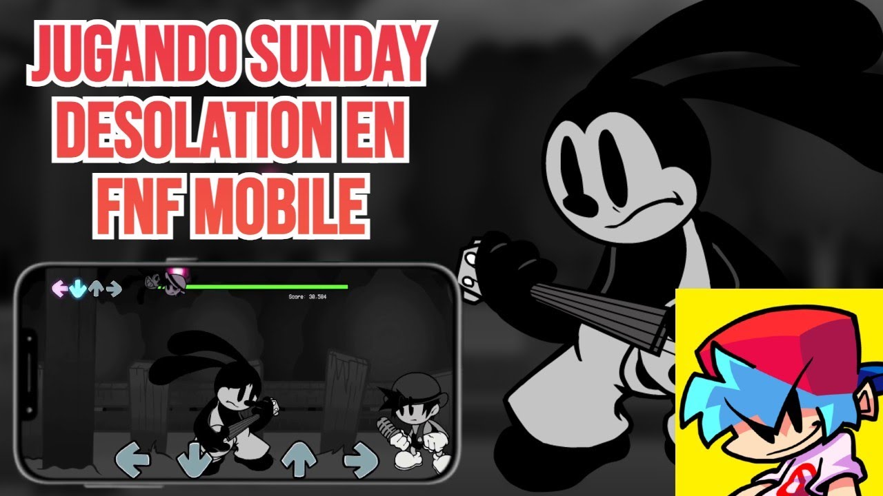 JUGANDO SUNDAY DESOLATION EN FNF MOBILE - YouTube