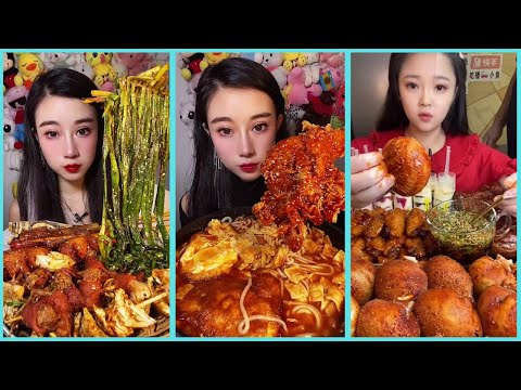 [ASMR] Soslu Çin Yemekleri Yeme | CHINESE FOOD MUKBANG EATING SHOW