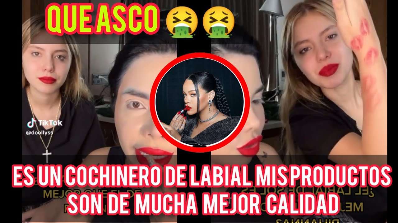 SOL LEON EXPONE LOS LABIALES DE RIHANNA DICE QUE SUS PRODUCTOS SON ...