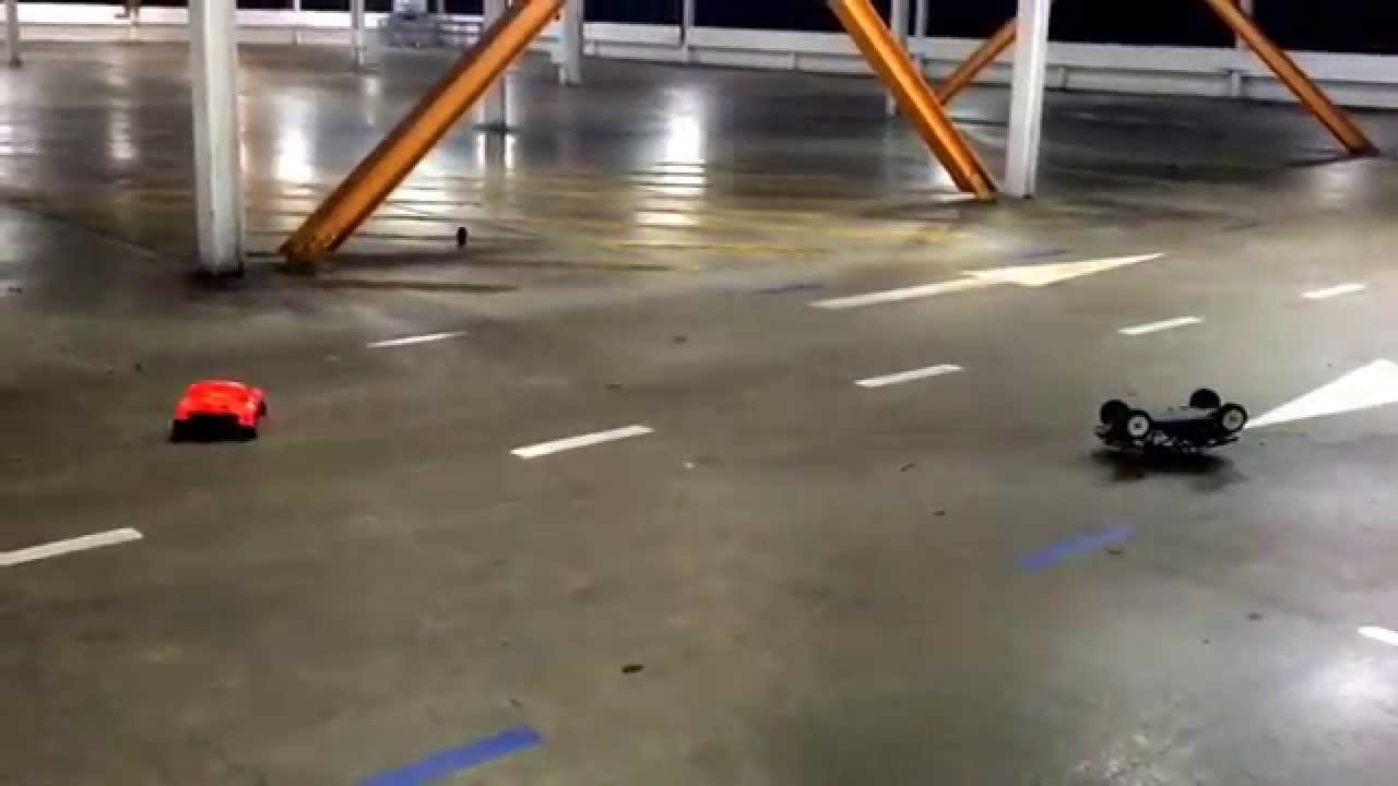 Rc car head on crash - YouTube