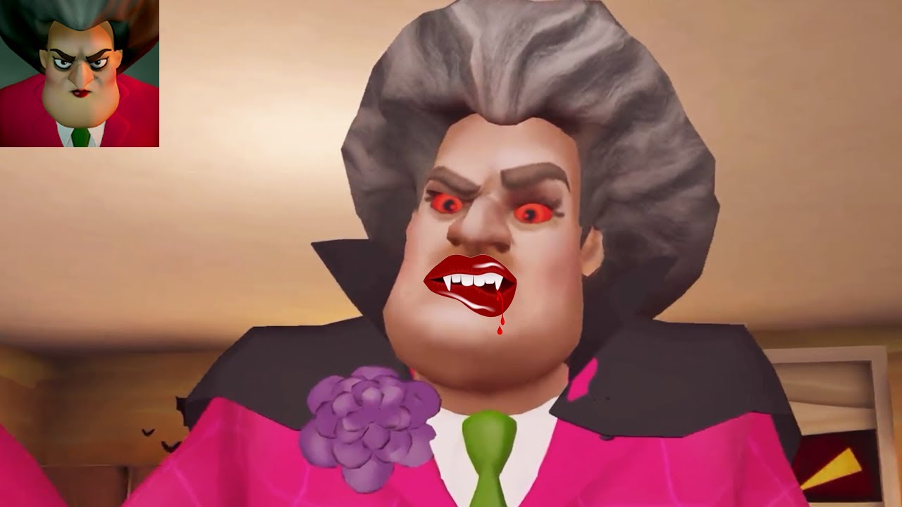 Scary Teacher 3D - New Halloween Levels Bat Romance Evil - Vampire Bite ...
