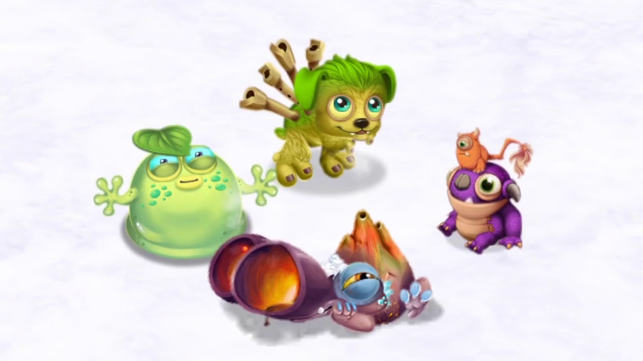 MySingingMonsters Dawn of Fire: Reedling,Spunge,Sneyser,and Bisonorus ...
