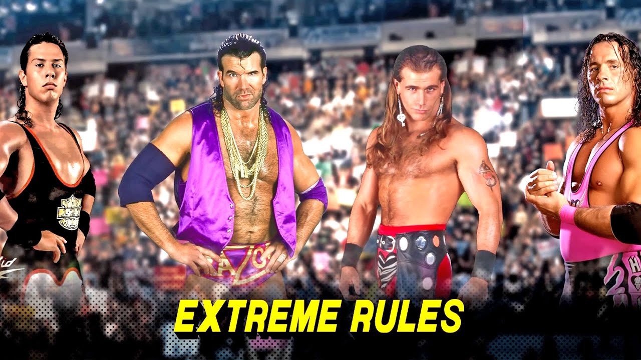 WWE 2K22 Bret Hart vs Shawn Michaels vs Razor Ramon vs 1-2-3 Kid ...