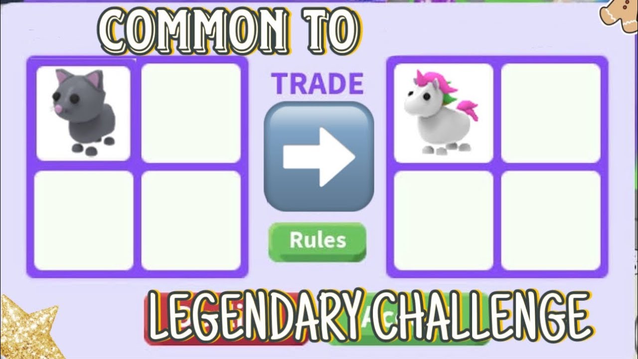 Giveaway! + Common to legendary challenge! Adopt me - YouTube