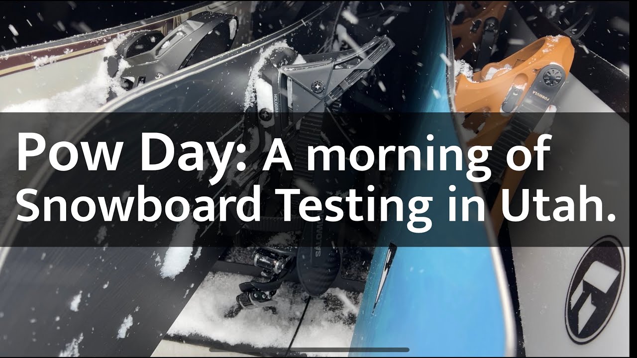 Powder Day: A Morning of Snowboard Testing in Utah. - YouTube