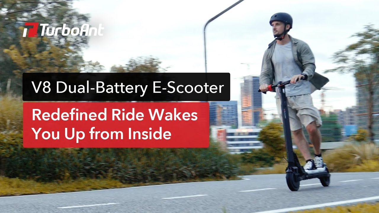 How Strong Is The Dual-Battery-Powered E-Scooter - TurboAnt V8 Long ...