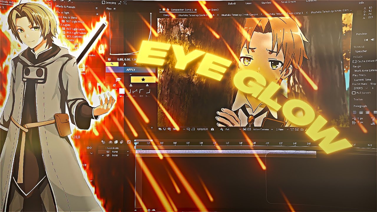 Eye glow effect | After Effects AMV Tutorial - YouTube