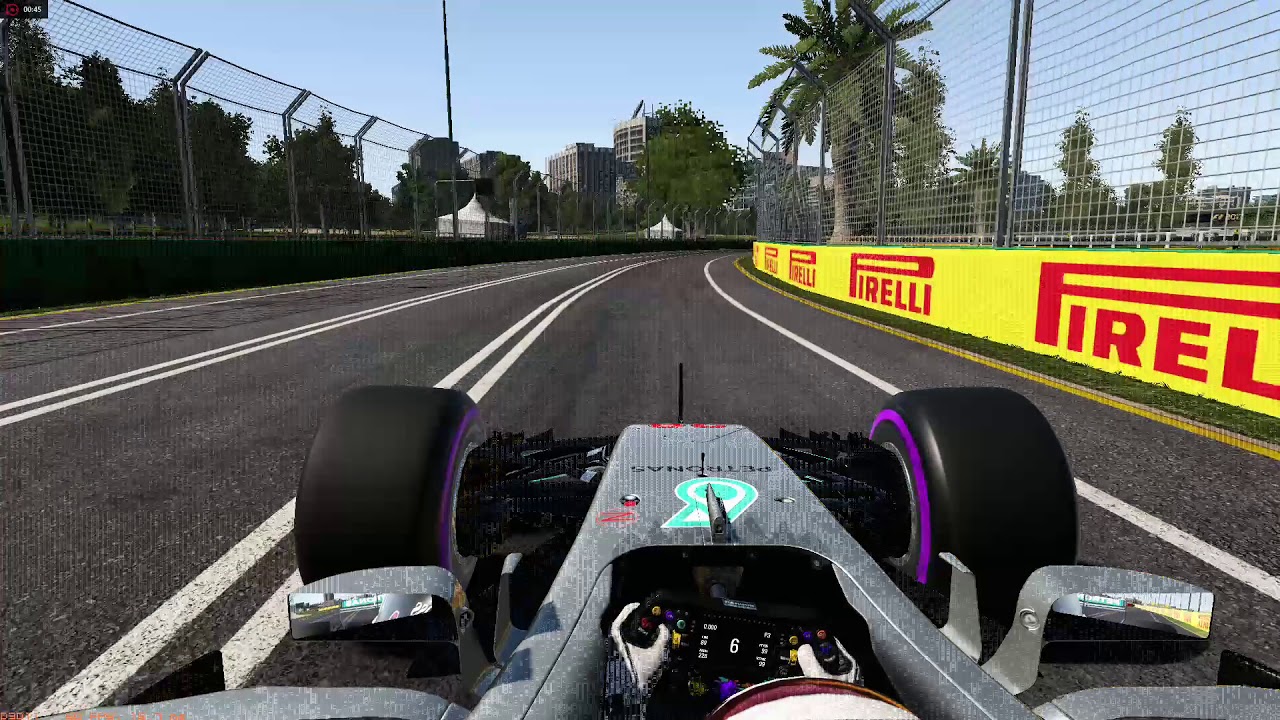 F1 2017 Codemasters Melbourne hot lap GFX glitches - YouTube