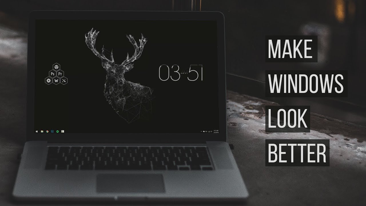 Plain Desktop - Make Windows Look Better - YouTube