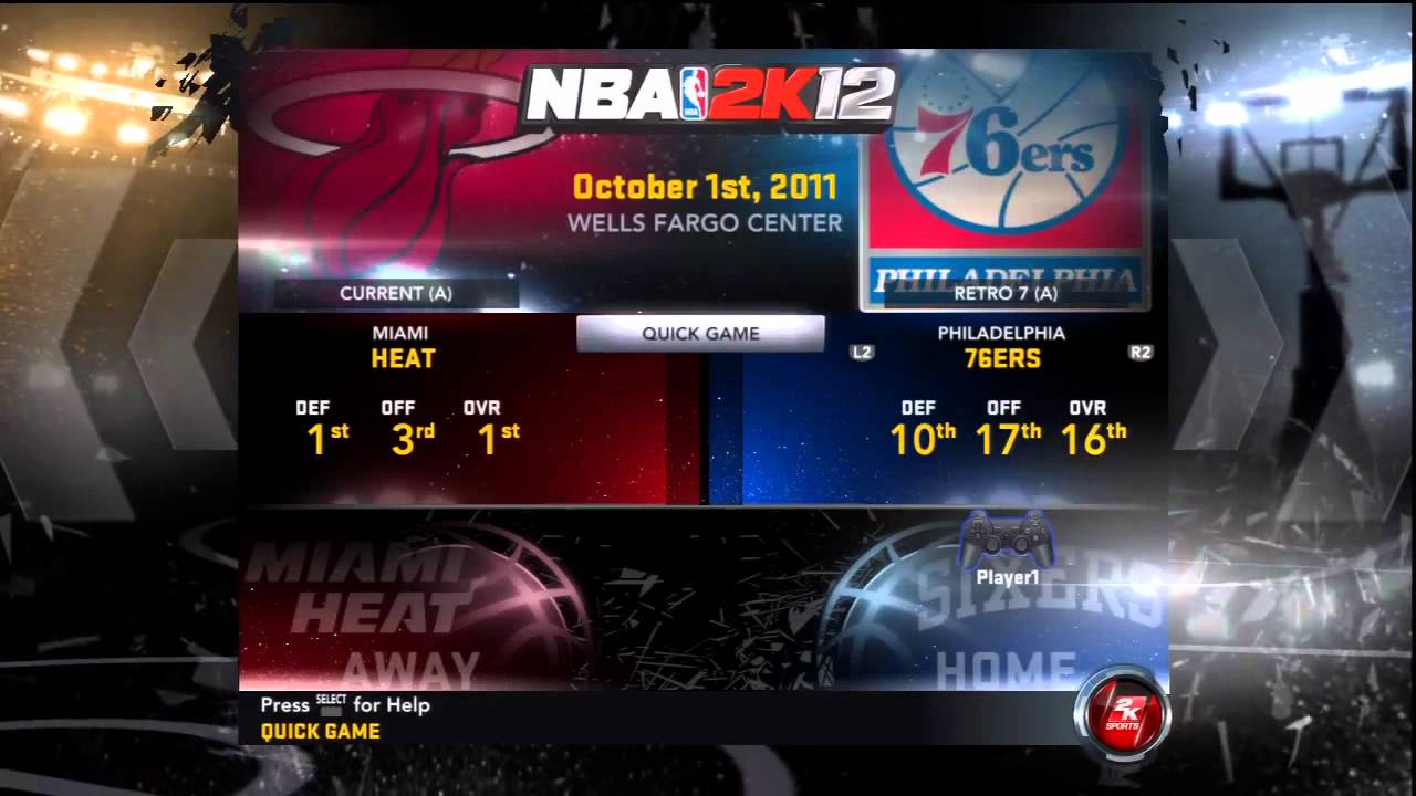 NBA 2K12 - Team Jerseys and Ratings - YouTube