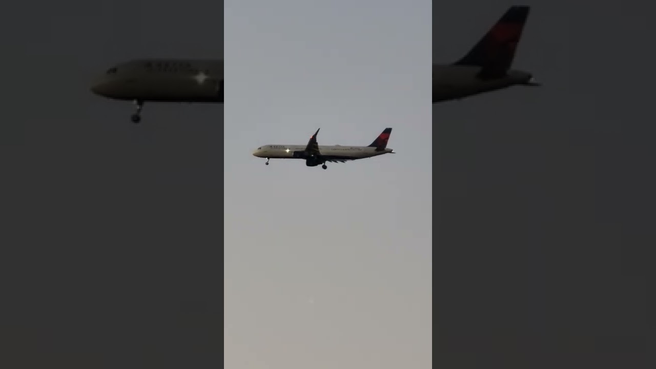 Delta A321 Flyover For Landing - YouTube