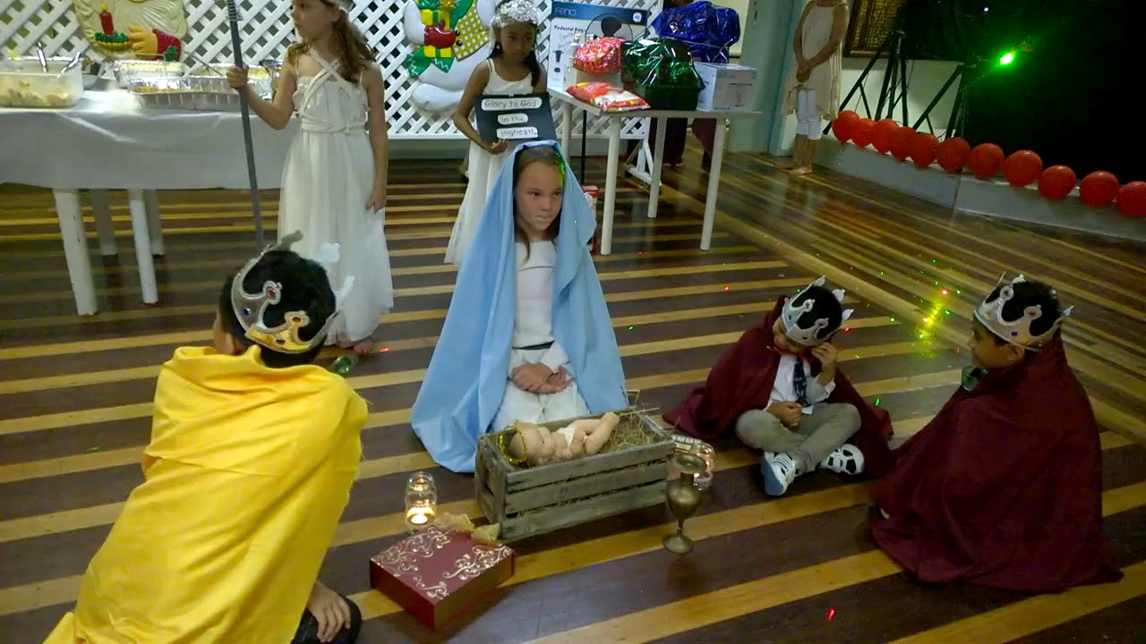 Funny Christmas Nativity play of Kids with My Boys - YouTube