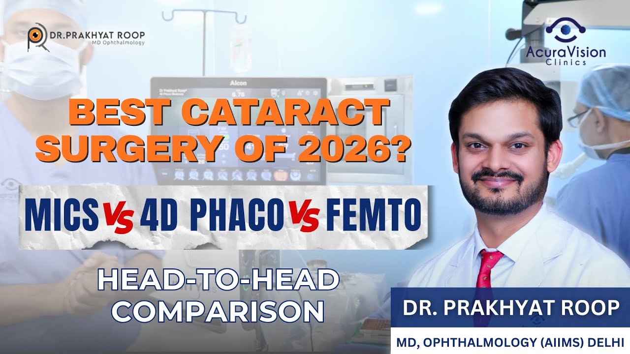 Cataract Surgery Explained: MICS vs 4D Phaco vs Femto | Latest Cataract ...