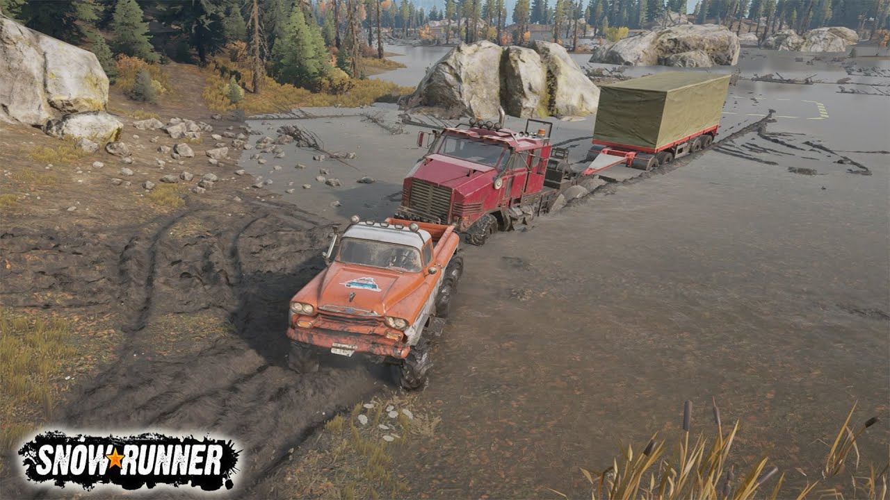 Snow Runner - Stuck Trailer Rescue -Gameplay 4K - YouTube