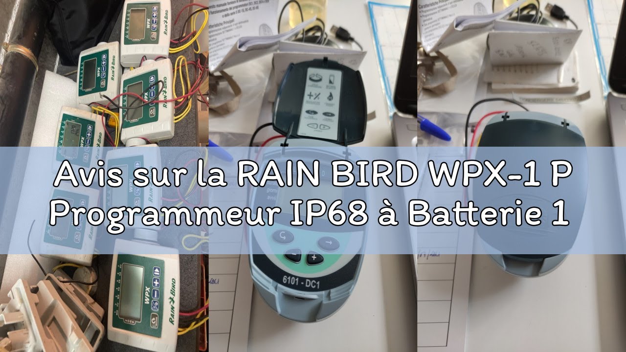 Avis sur la RAIN BIRD WPX-1 P Programmeur IP68 à Batterie 1 Station ...
