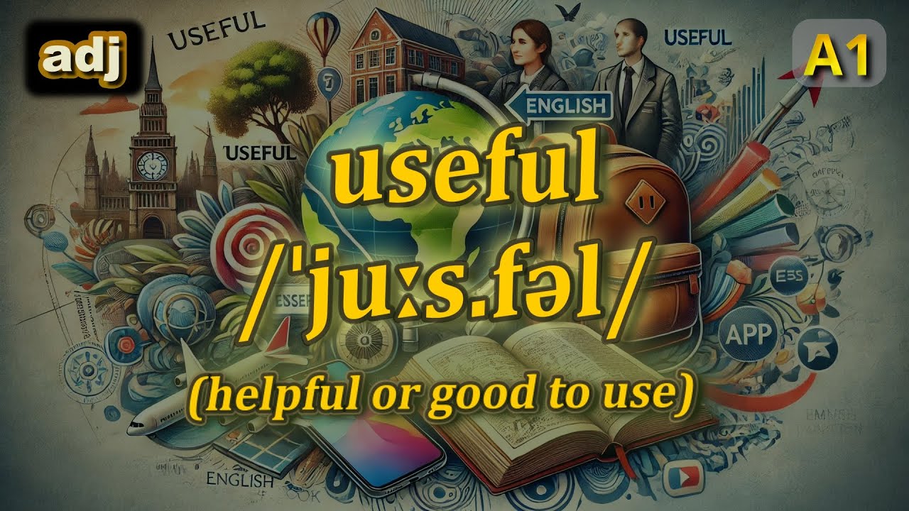 [adj] Useful meaning (helpful or good to use) with 5 examples - YouTube