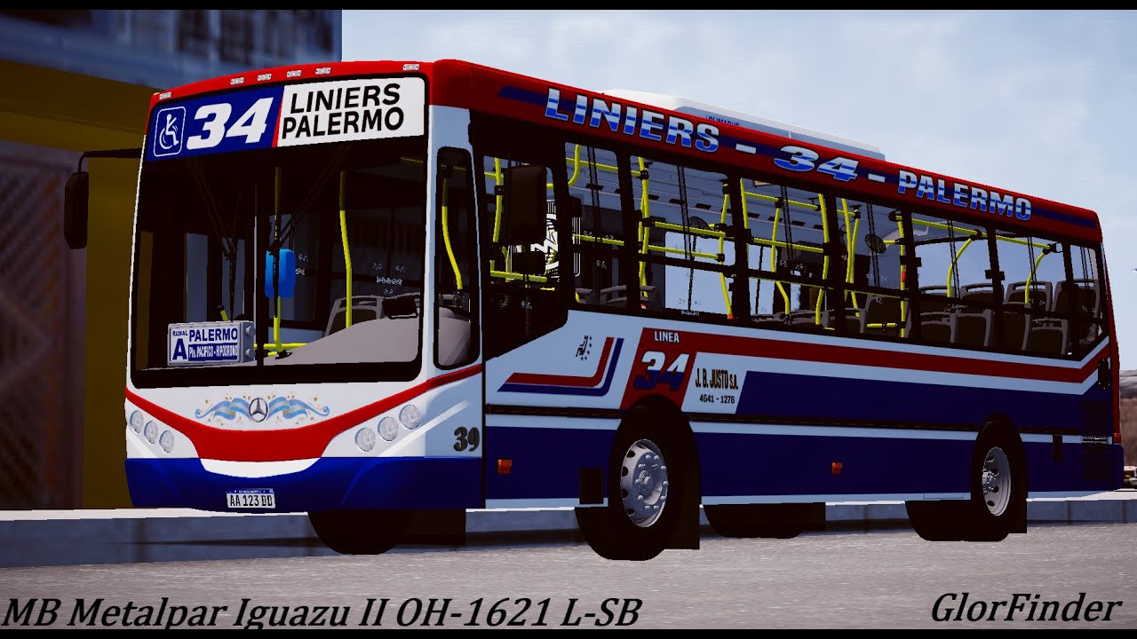 🚍 MB Metalpar Iguazu II OH-1621 L-SB | Linea 34 | GlorFinderPBS ...