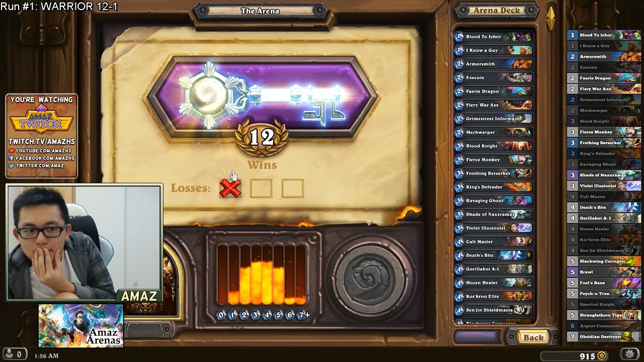 Amaz Warrior Arena - Weapon God Amaz racks up 12 wins! - YouTube