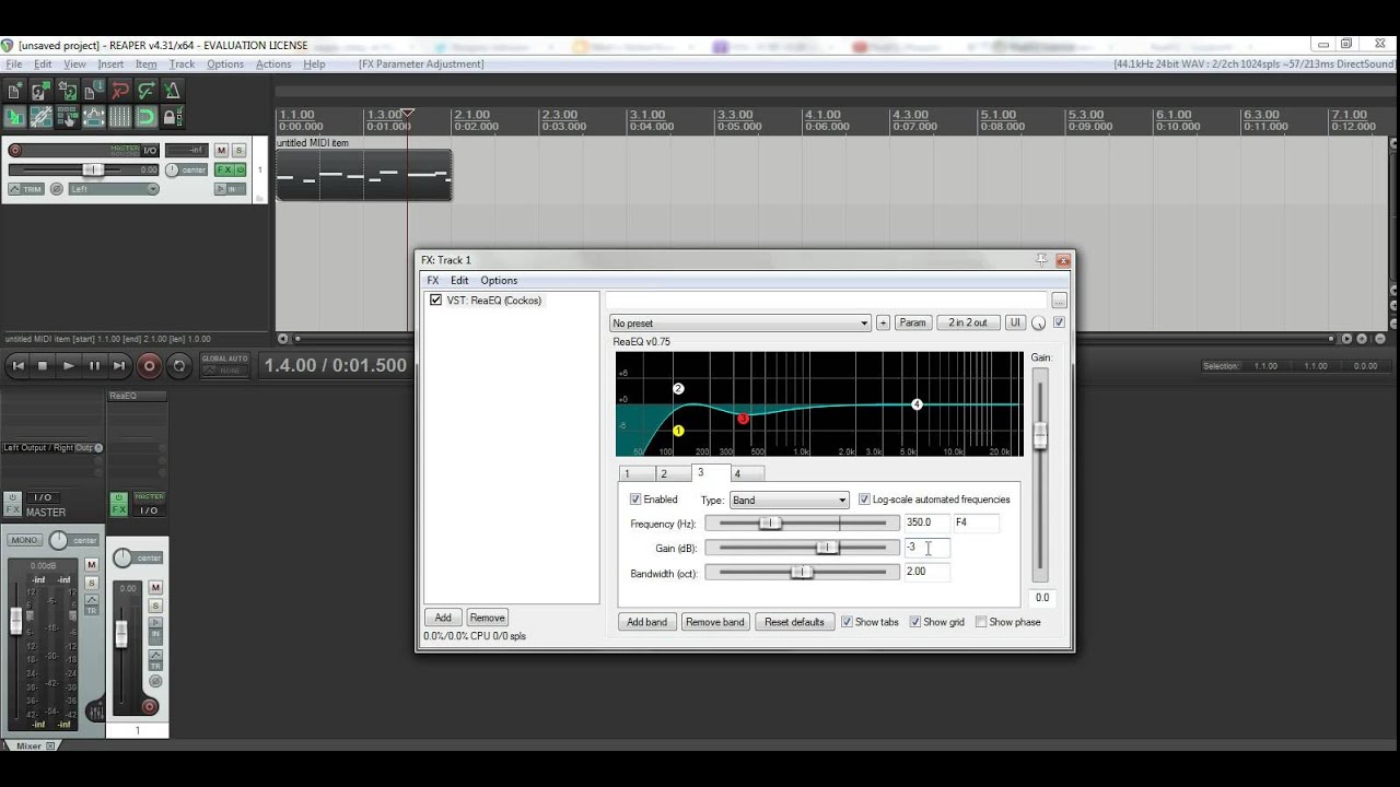 Cockos Reaper EQ - YouTube