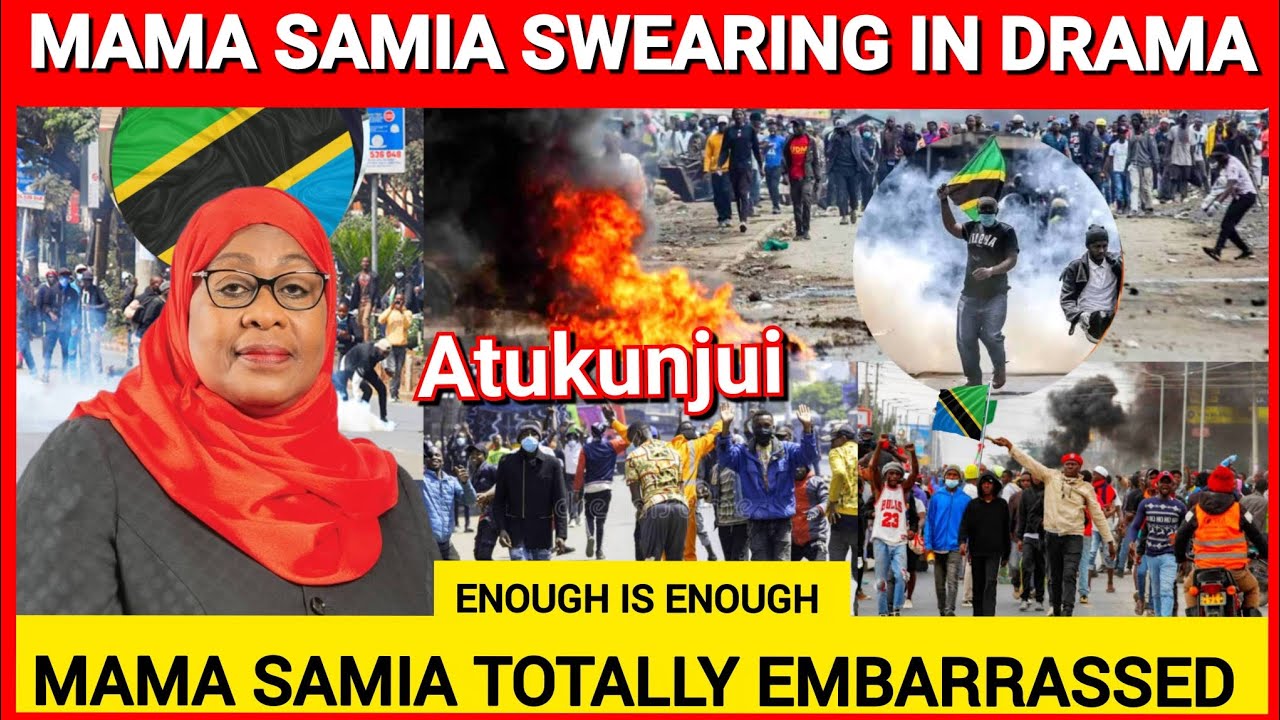 Total embarrassed! Mama Samia swearing in drama as Tanzania rejected ...
