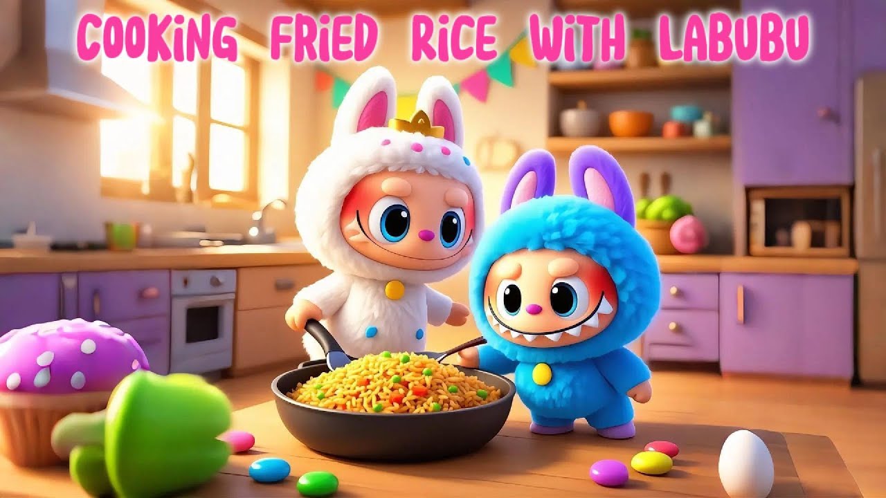 🍳🐾 Cooking Fried Rice with Labubu – Yummy Fun in the Kitchen! 🍚🥕 - YouTube