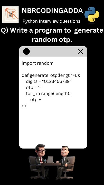 Otp Generator Python Code Nbrcodingadda Python Python3 Html Css Java Bollywood