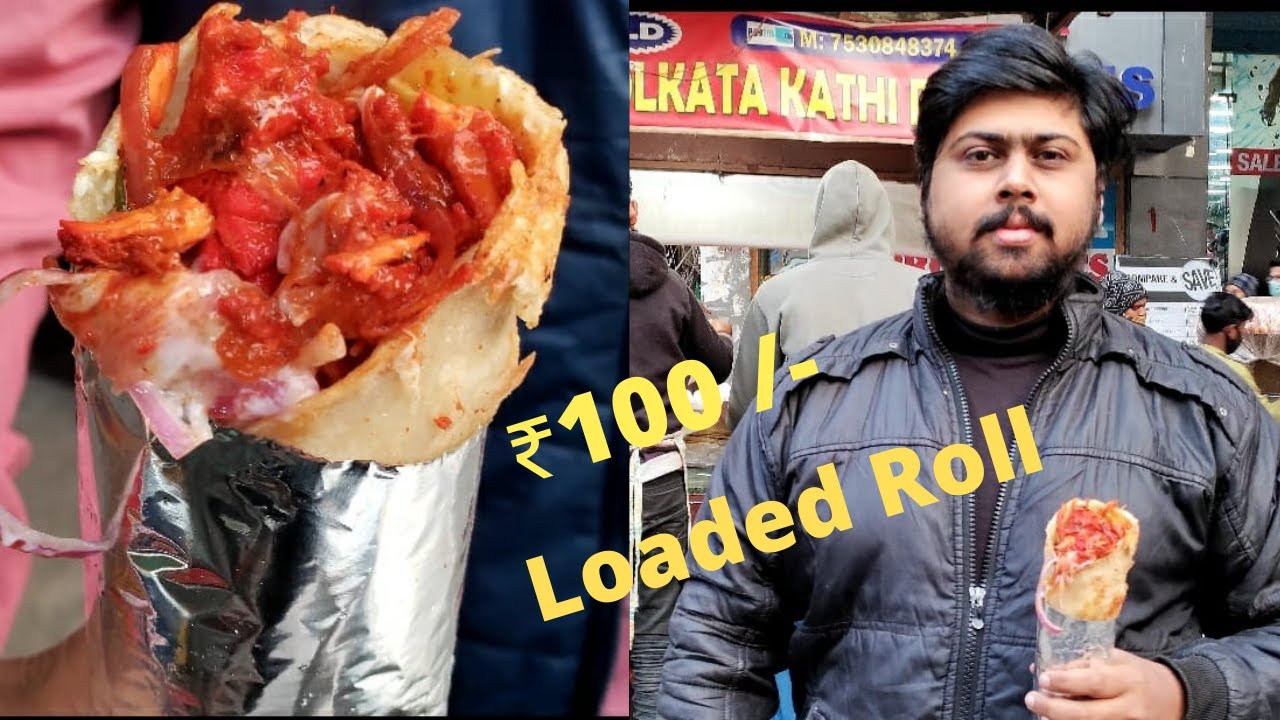 Loaded Double Egg Double Chicken Roll Rs. - 100/- | Dwarka Street Food ...