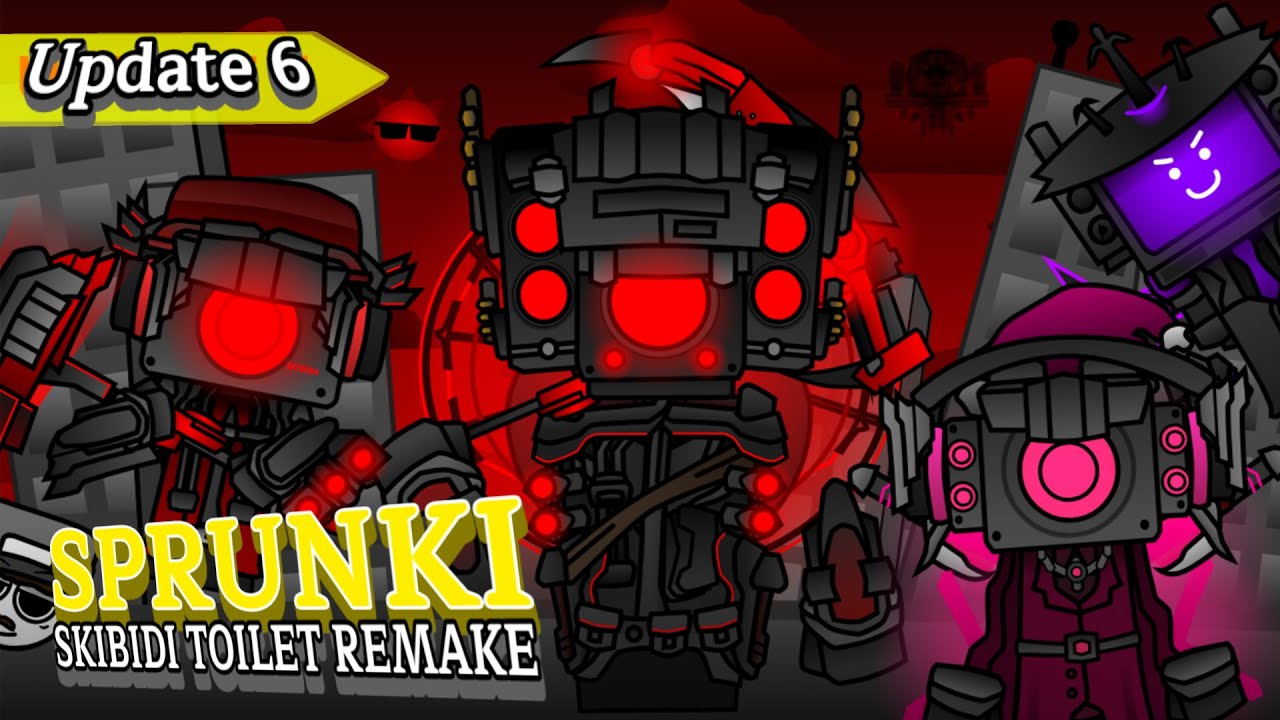 Sprunki Skibidi Toilet Remake Update 6 showcase new bonus polos and all ...