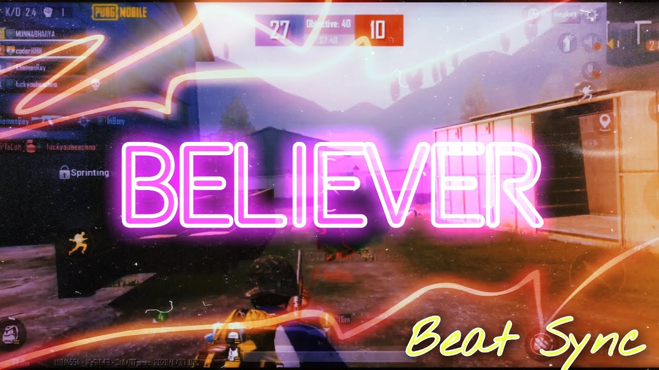 BELIEVER - PUBG EDIT | SLOMO MONTAGE | VELOCITY | CODER EDITS - YouTube