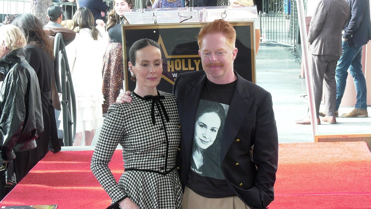Jesse Tyler Ferguson attends Sarah Paulson's Hollywood Walk of Fame ...