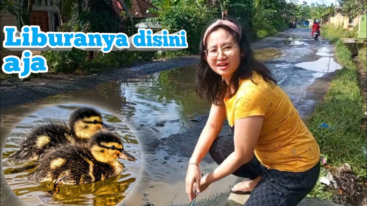Vlog Janda Sexi - Teh Rani Hari Libur Nongkrong Pinggir Jalan - YouTube