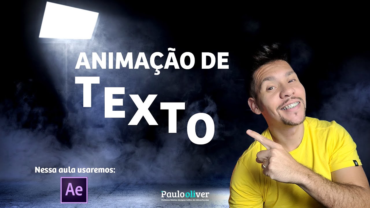 ANIMAÇÃO DE TEXTO TUTORIAL AFTER EFFECTS - YouTube